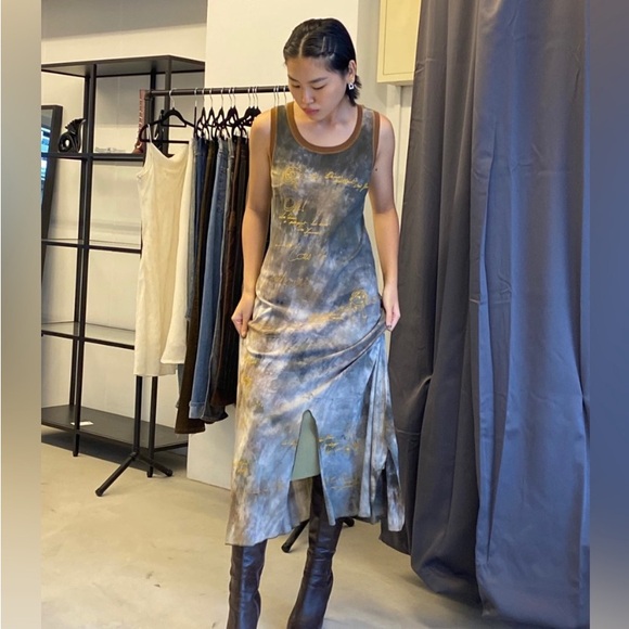 Cop.Copine | Dresses | Cop Copine 9s Mesh Rare Maxi Midi Tie Dye Mesh ...